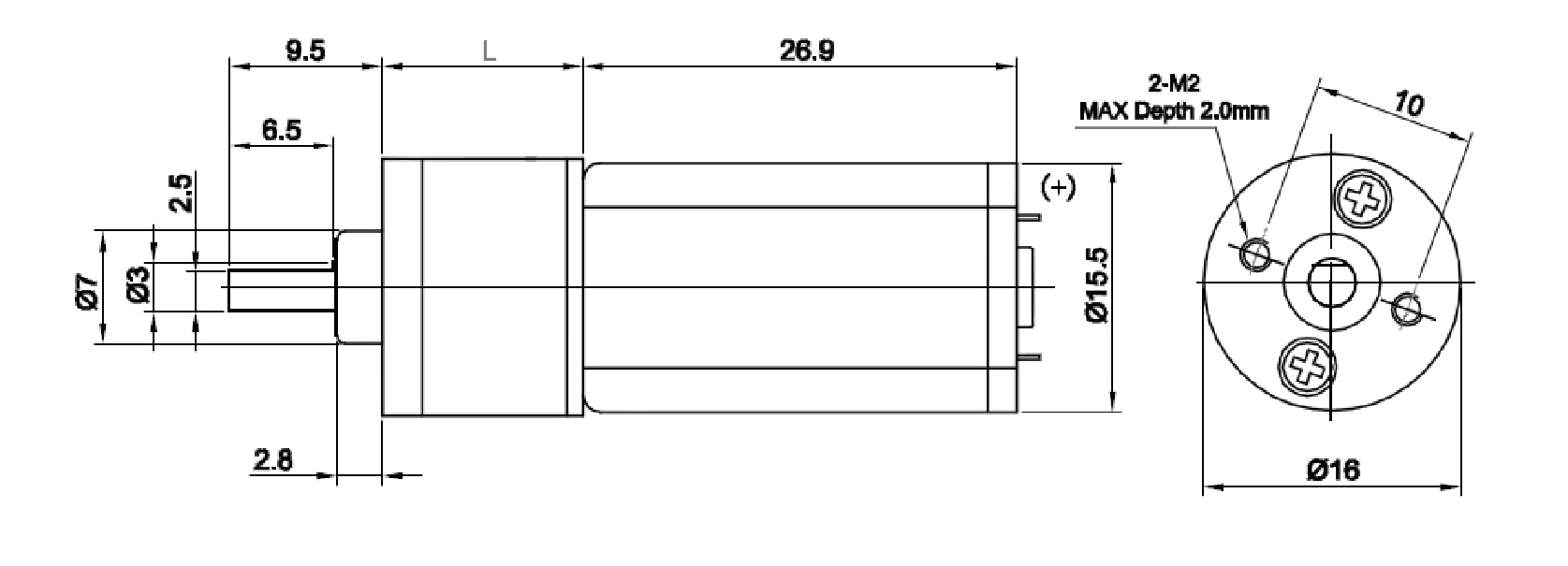 16mm LS-16GA050 Dc Gear Motor, Brush Dc Gear motor-NINGOBO LEISON MOTOR ...